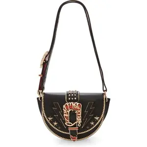 Christian Louboutin Giddy Saddle Crossbody Bag - Cm53 Black/ Black